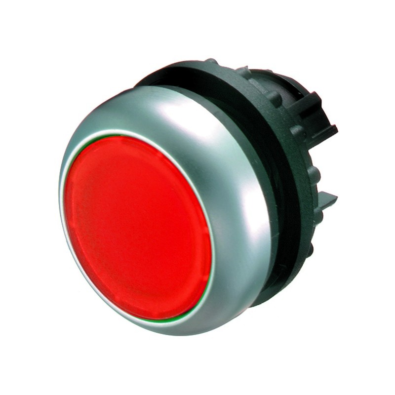 M22-DL-R 216925 M22-DL-RQ EATON ELECTRIC Pulsador luminoso rasante 22 mm Retorno Rojo Anillo ...
