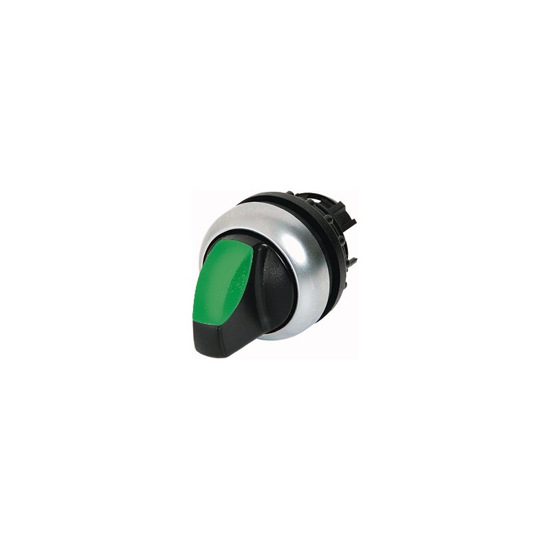 M22-WLK3-G 216837 M22-WLK3-GQ ELECTRIC Selector luminoso Maneta corta Retorno 3 posiciones Verde ...