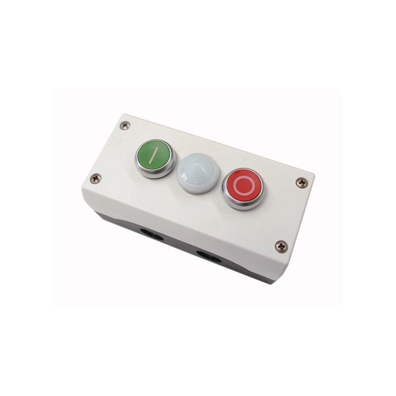M22-I3-M2 216533 M22-I3-M2Q ELECTRIC Botonera completa Aislante Pulsador Verde I + Lampara ...