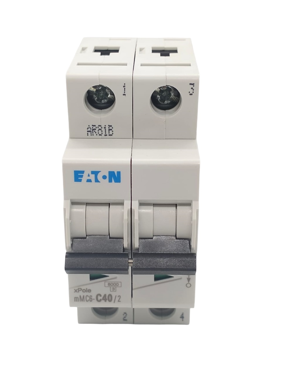 INTERRUPTOR TERMOMAGNETICO PARA RIEL DIN 2 X 40A (10KA) 138963 | Lepsac