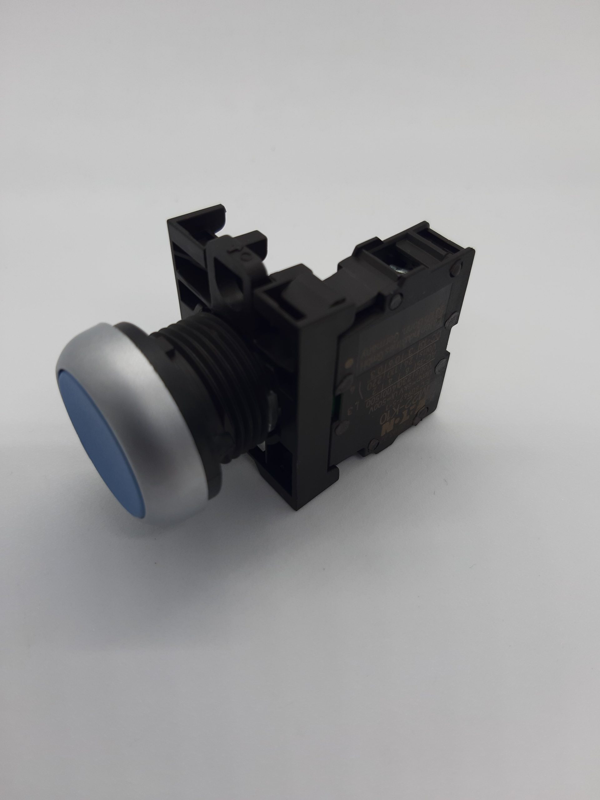 M22-D-B/K01 210003 BOTON PULSADOR RASANTE AZUL CON NA | Lepsac