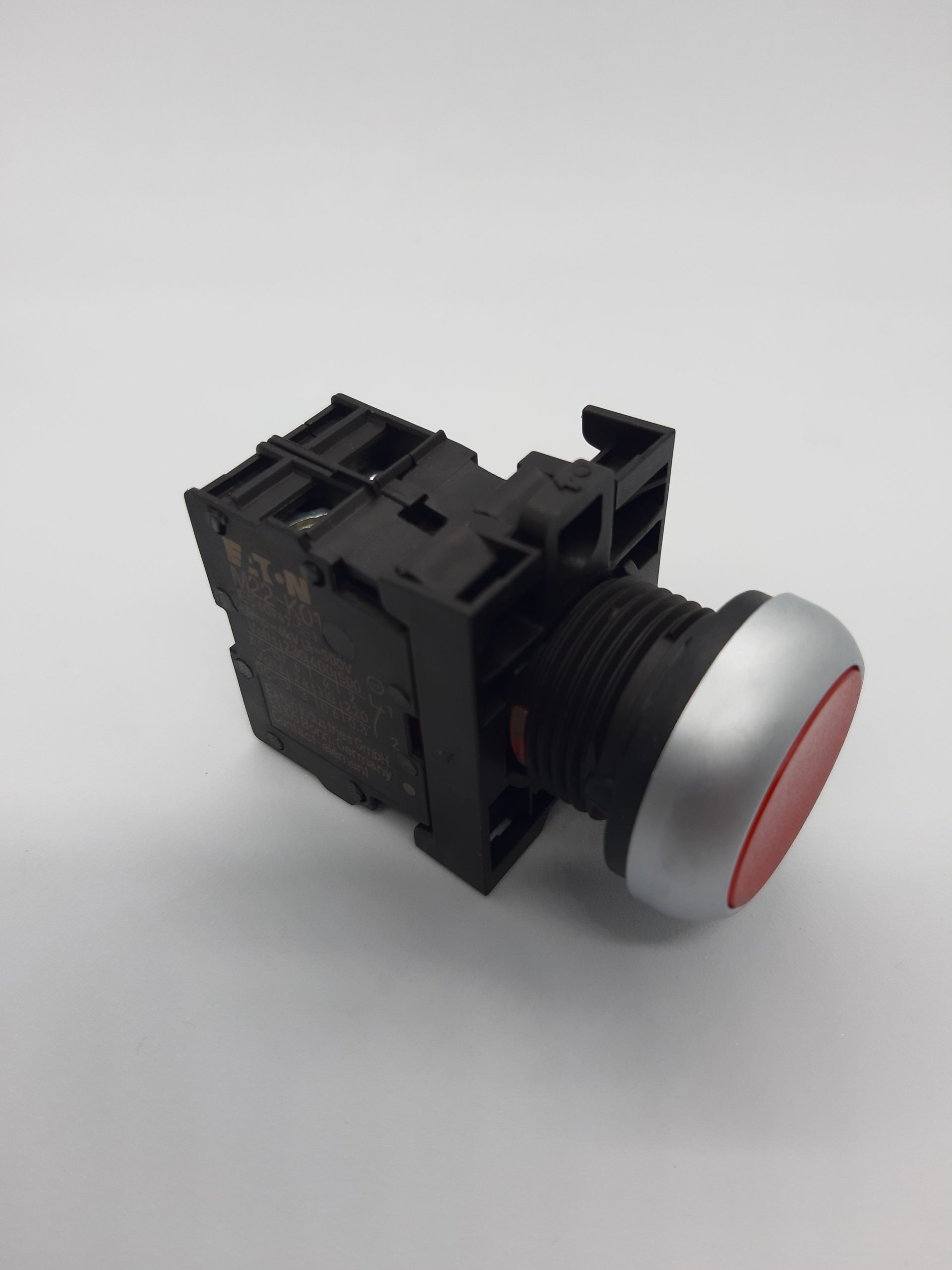 M22-DL-R/K01/230-R 210011 BOTON PULSADOR LUMINOSO ROJO, LED 110/220V CON NC | Lepsac