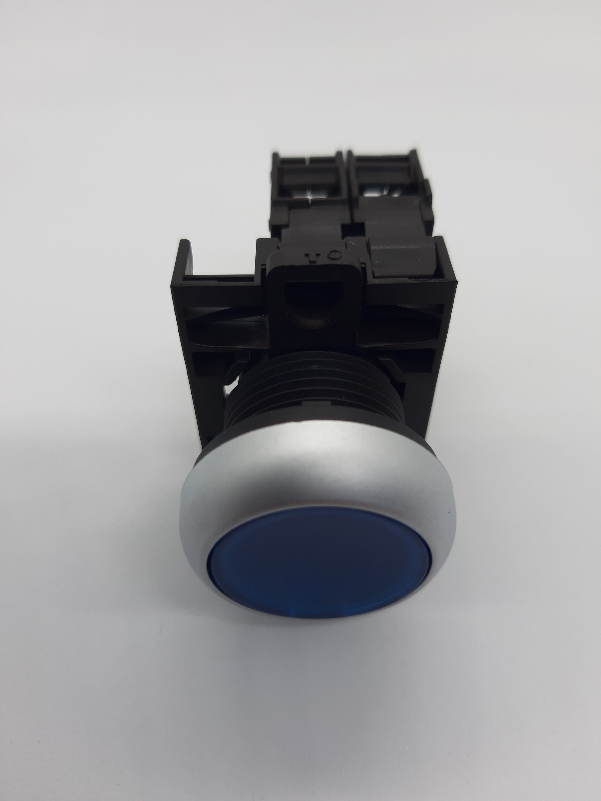 M22-DL-B/K10/24-W 210019 BOTON PULSADOR LUMINOSO AZUL, LED 12/24V CON NA | Lepsac