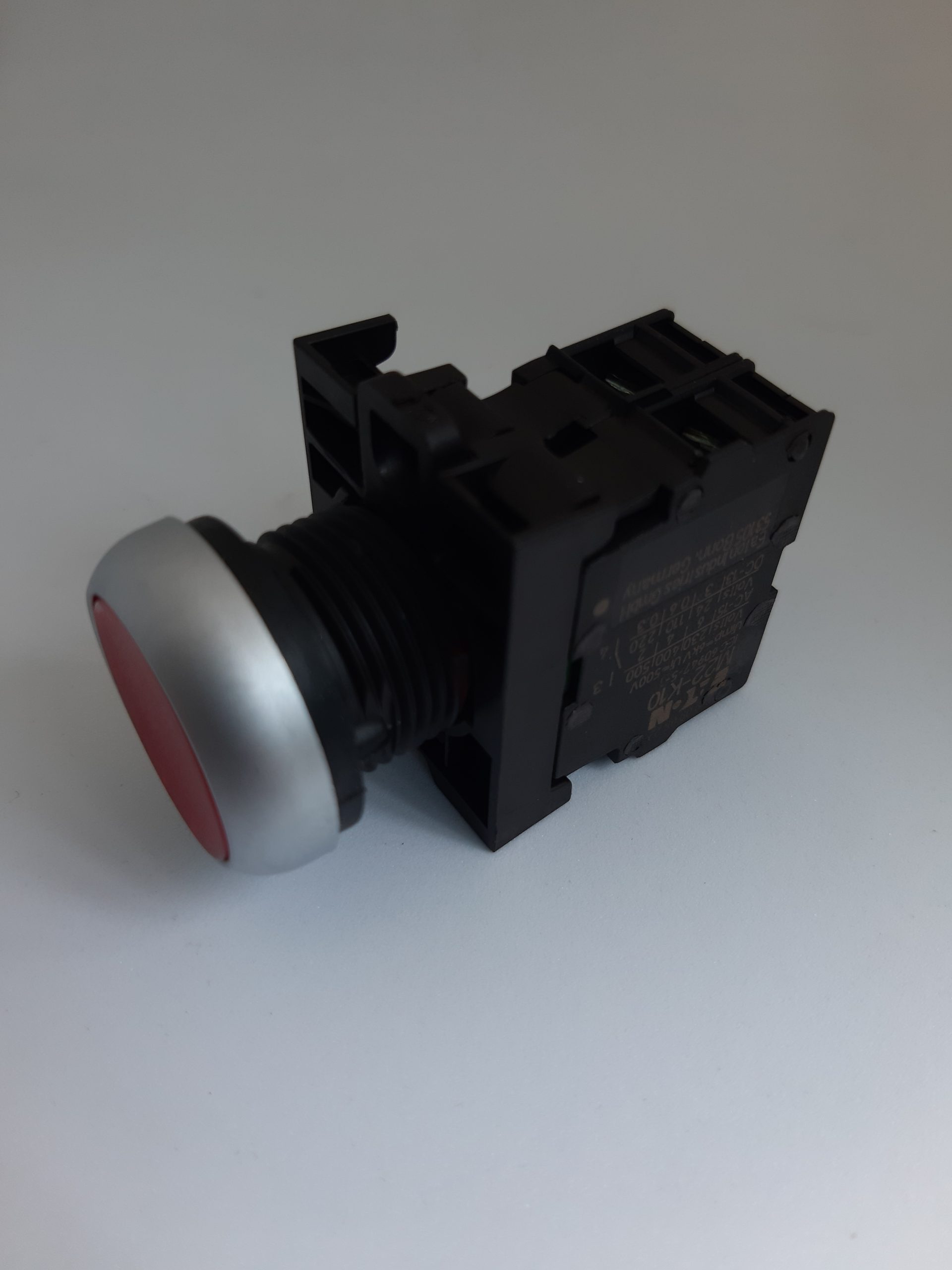 M22-DL-R/K20/24R 210057 BOTON PULSADOR LUMINOSO ROJO, LED 12-30V AC/DC CON 2NA | Lepsac