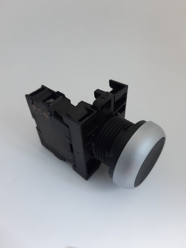 M22-D-S/K01 210085 BOTON PULSADOR RASANTE NEGRO CON NC | Lepsac